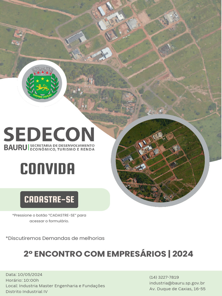 Convite Sedecon - 2° Encontro de Empresários | PDF