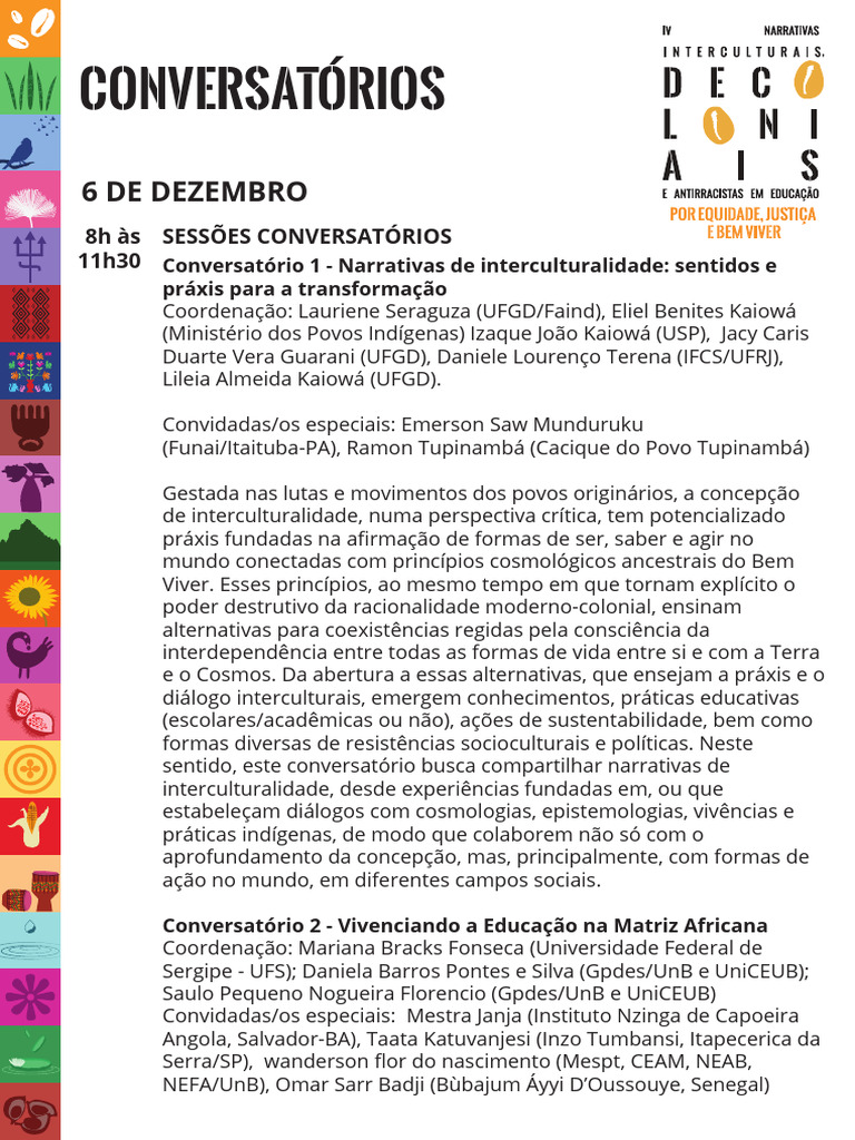 Programacao Conversatorio Oficina - PTBR - Cd948888952542afa4f9 | PDF