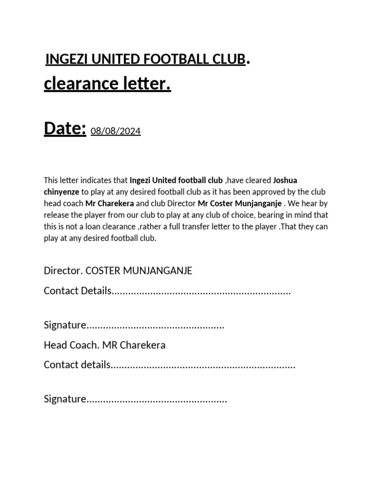 Clearance Form | PDF