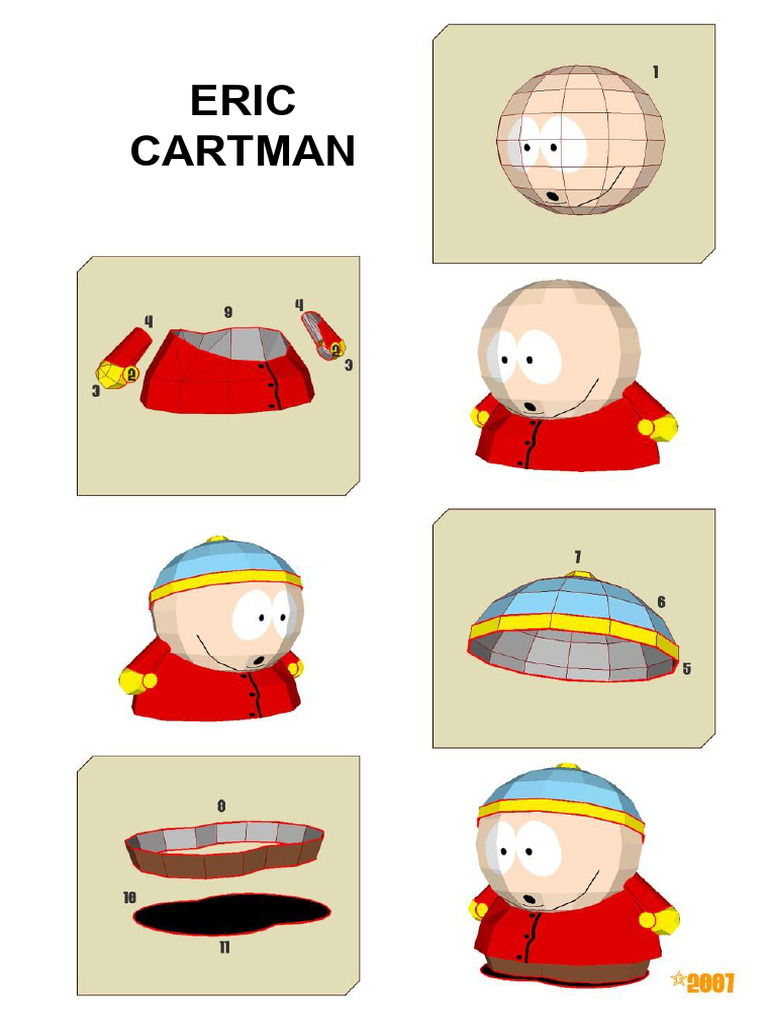 Papercraft-Eric-Cartman-a-color | PDF