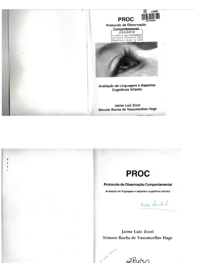 PROC-Protocolo de Observacao Comportamental | PDF