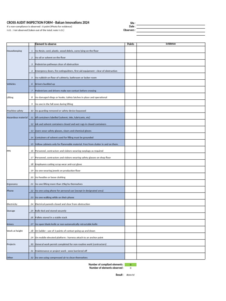 Audit SST HS Balcan 2024 v1 | PDF