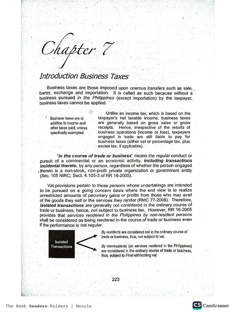 1 Intro To Bus Tax | PDF
