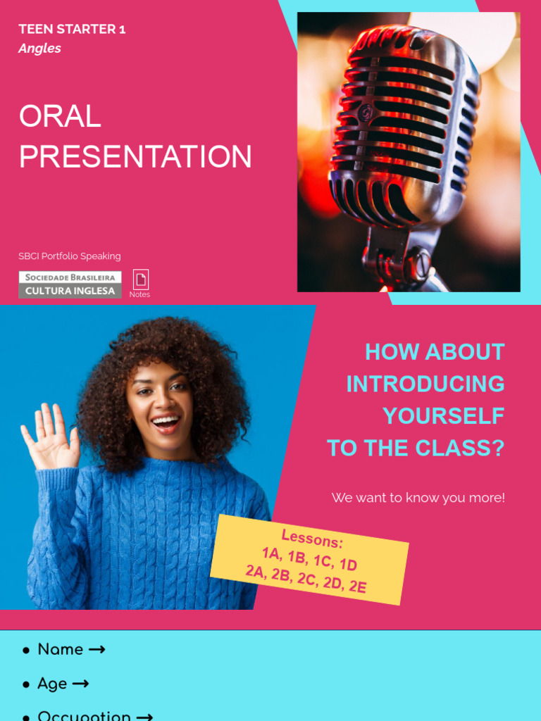 Teen Starter 1 - Speaking Task - Angles | PDF