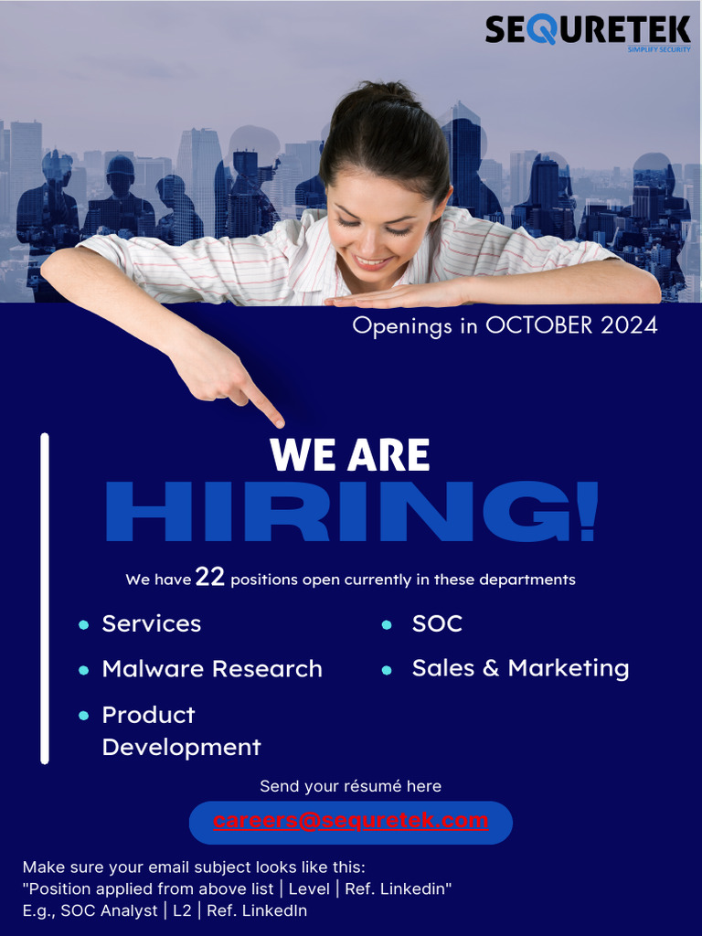 Job Openings at Sequretek - October 2024 | PDF