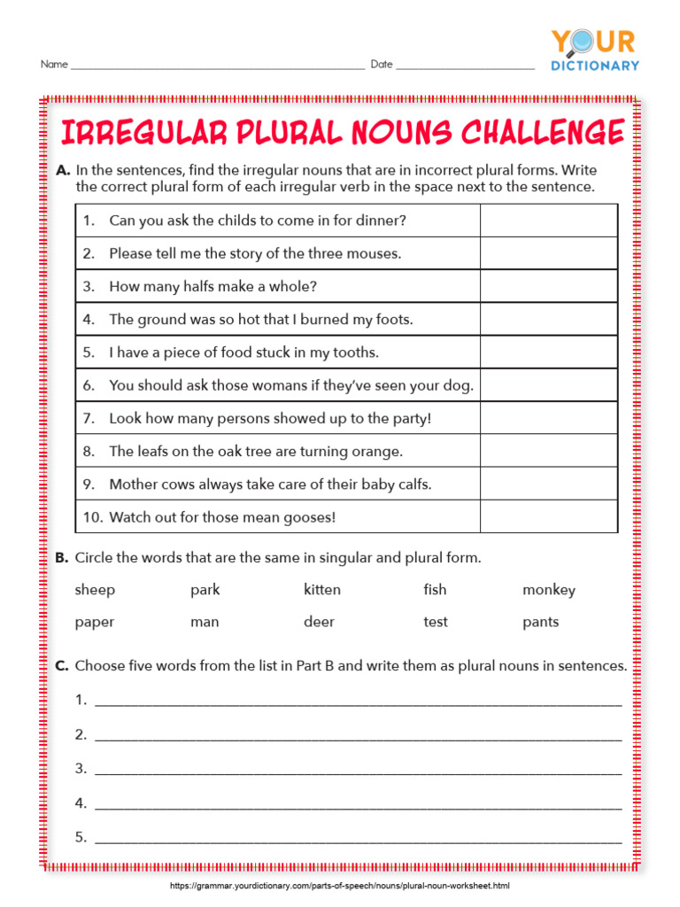 irregular-plural-nouns-challenge | PDF