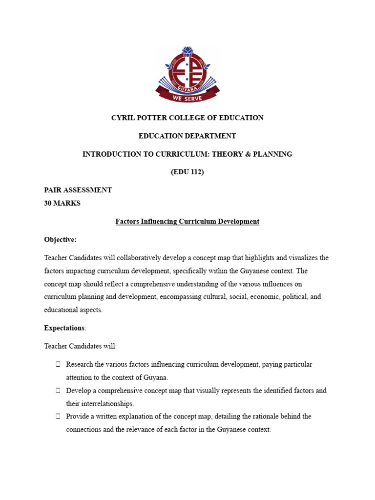 Introduction to Curriculum Assessment One 2024 | PDF