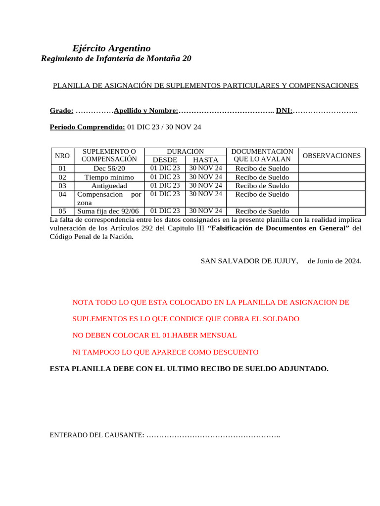 Suplemento 7 EN BLANCO | PDF | Militar