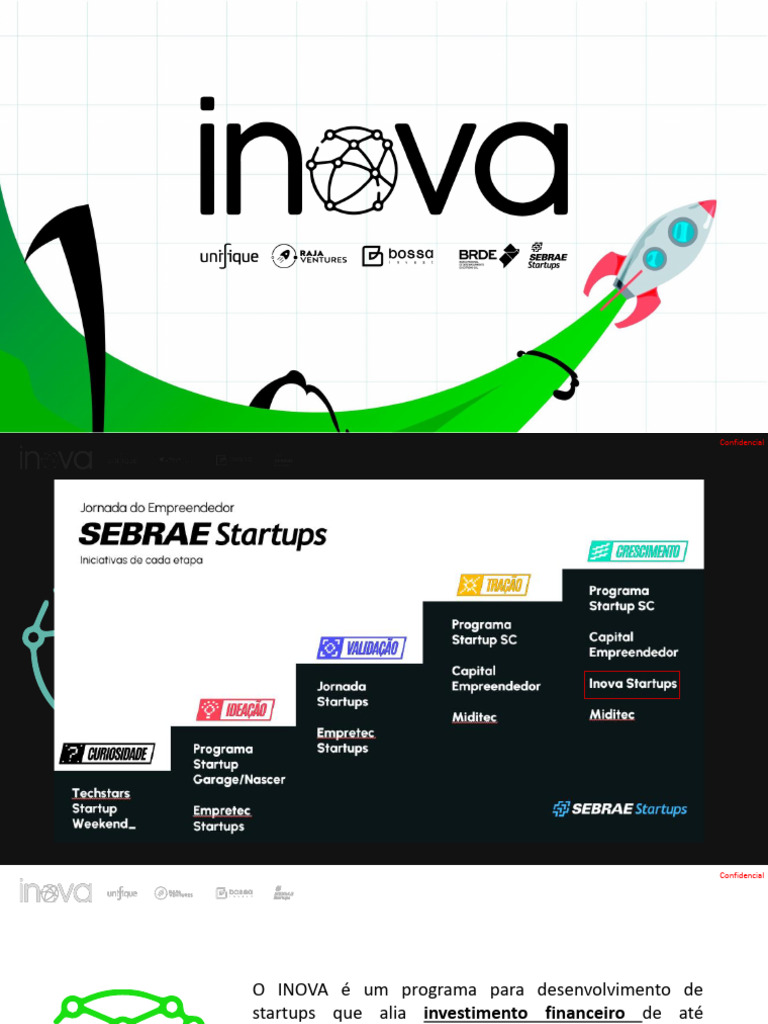 Inova Startups - Sebrae Interno | PDF