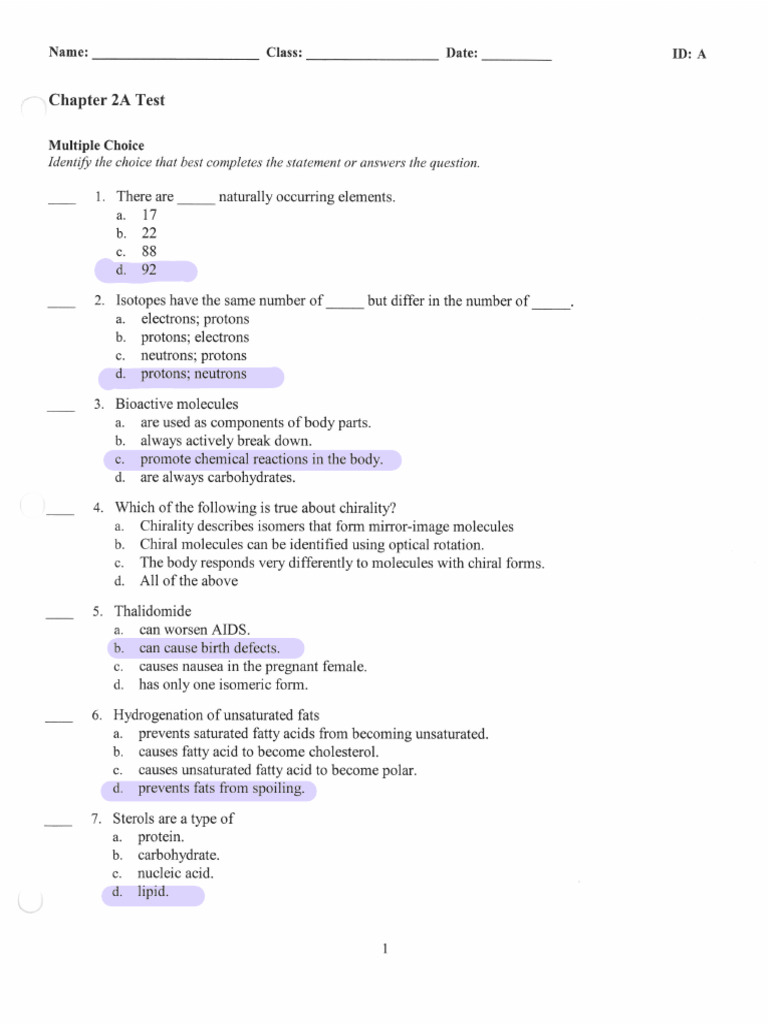 Anatomy Ch2 Study Guide | PDF