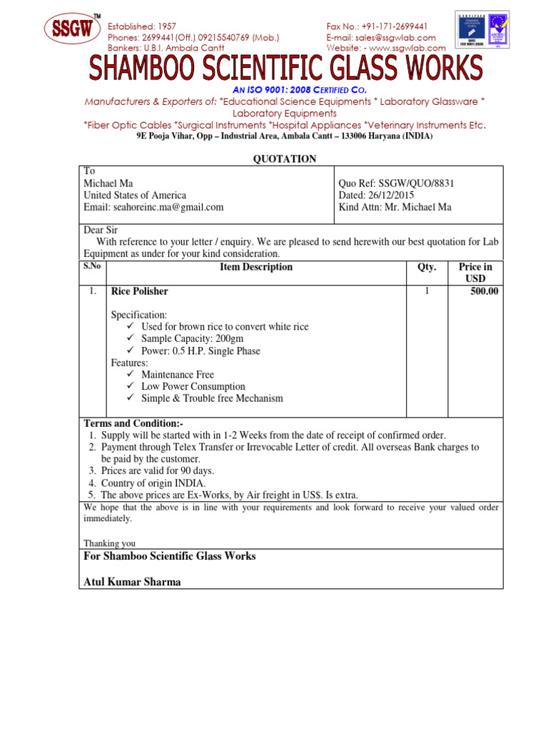 Rice Polisher 26-12-2015 USA | PDF