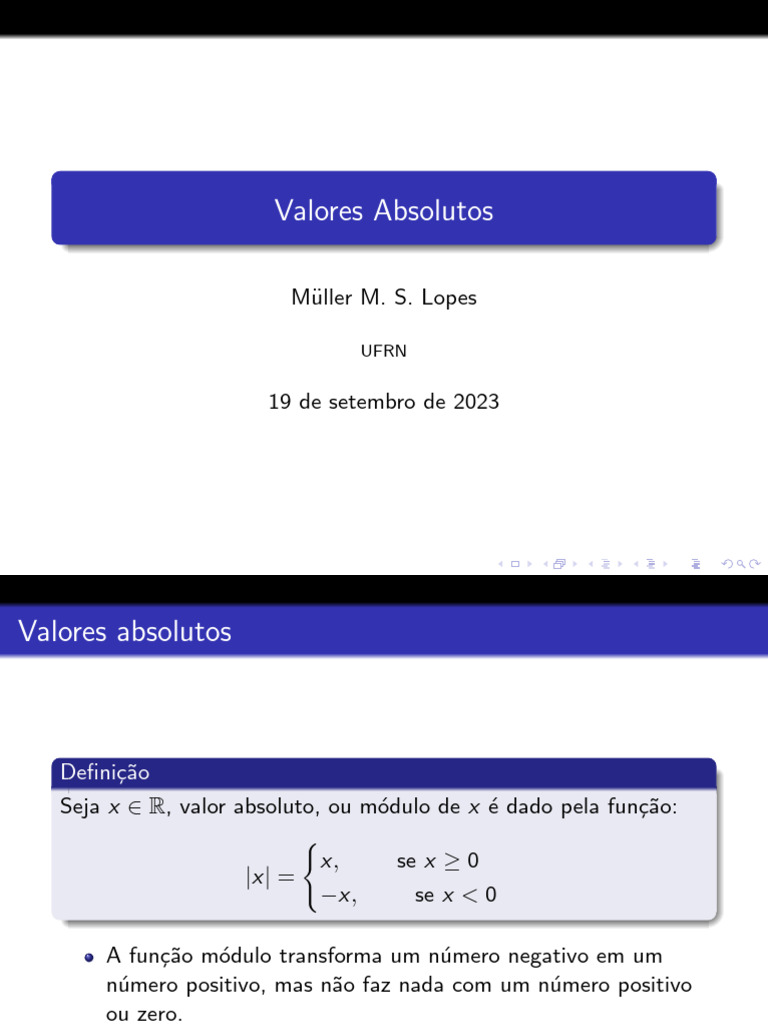 Valores Absolutos | PDF