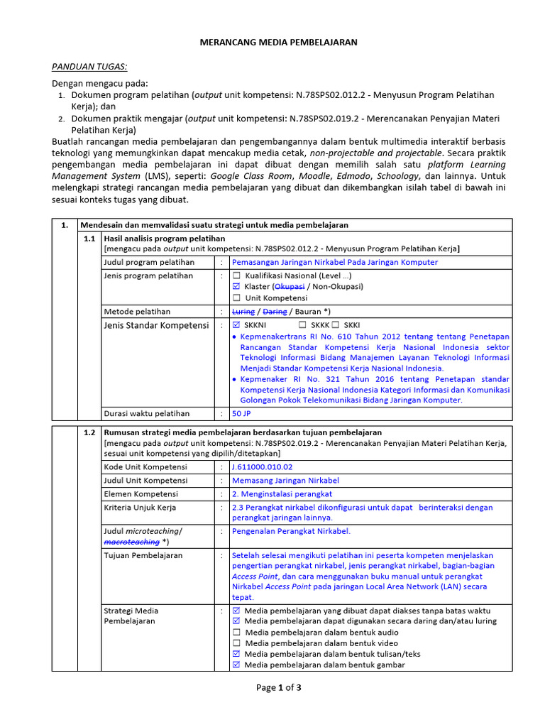 (Contoh) Meranc Media Pemb | PDF