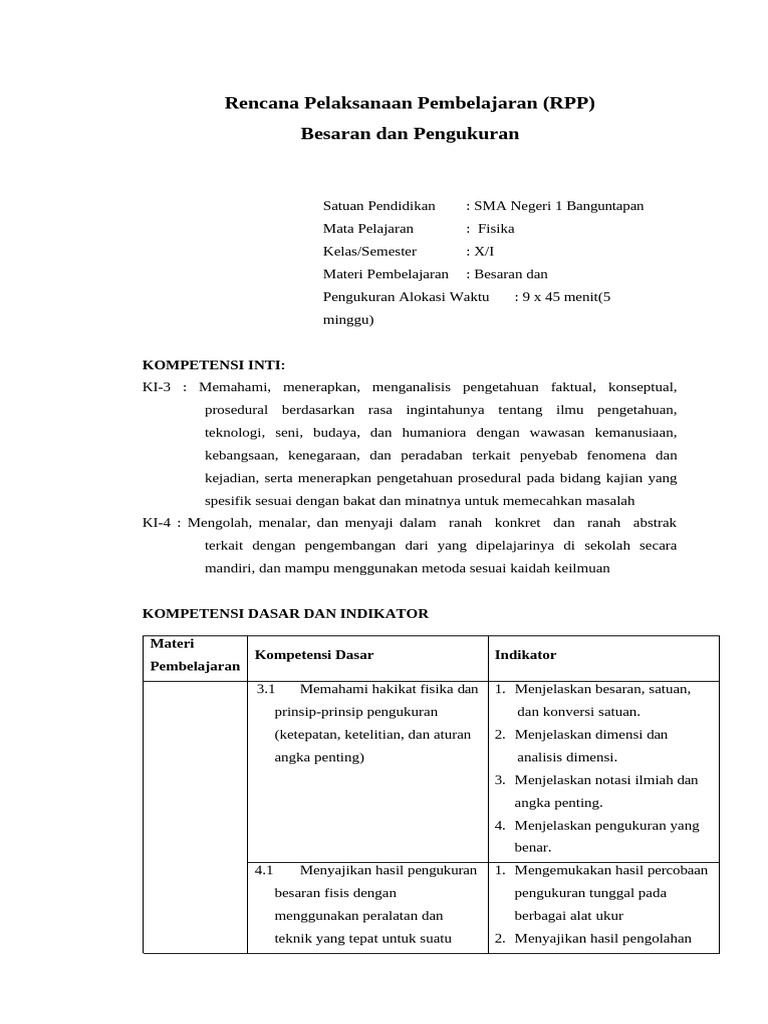 10 RPP DAN LAMPIRANNYA-dikonversi | PDF