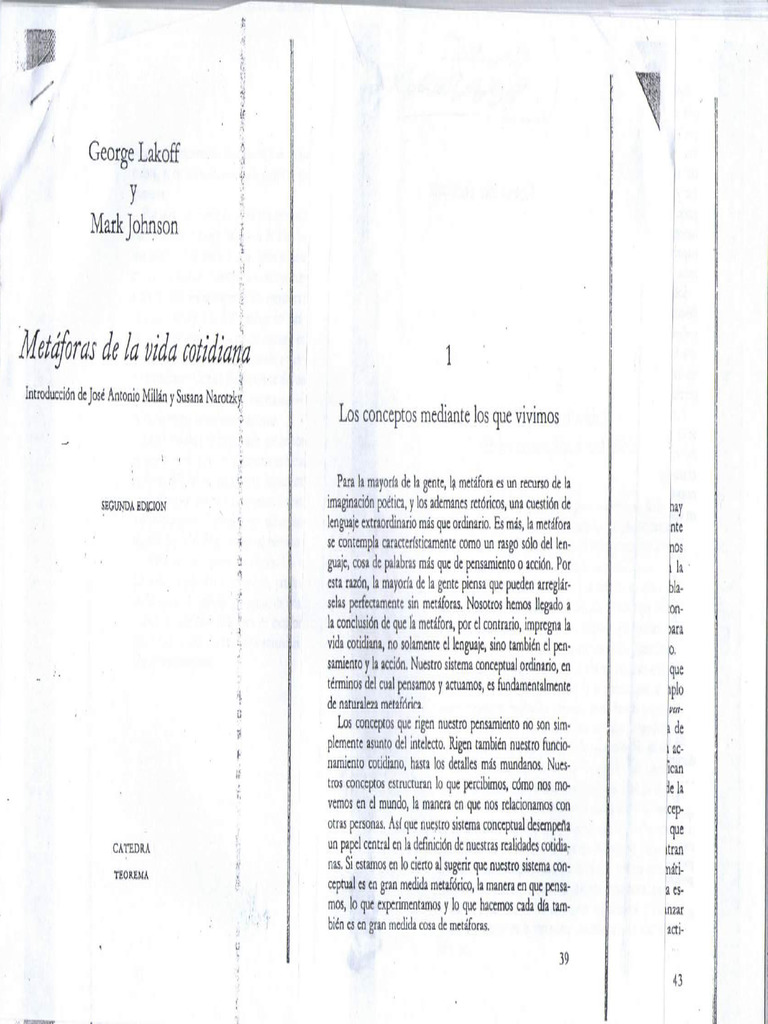 Lakoff y Johnson | PDF