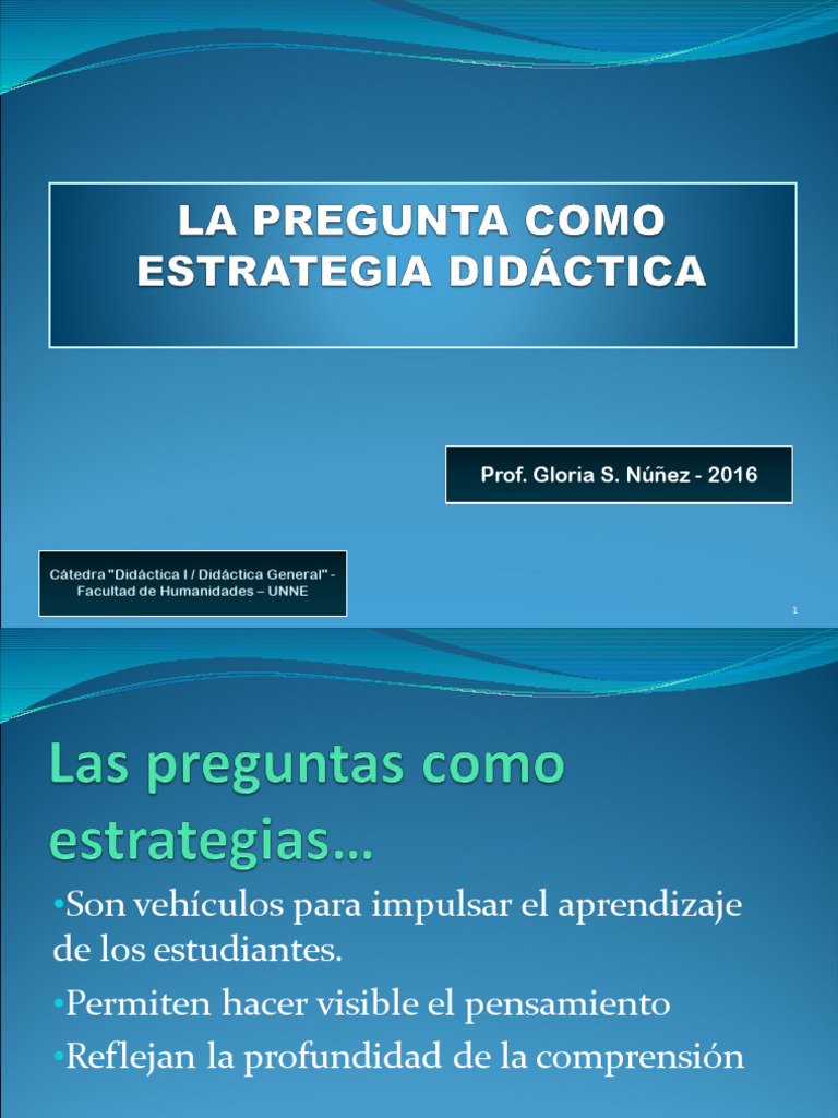 La Pregunta Como Estrategia Formas Básicas de Enseñar Dos | PDF