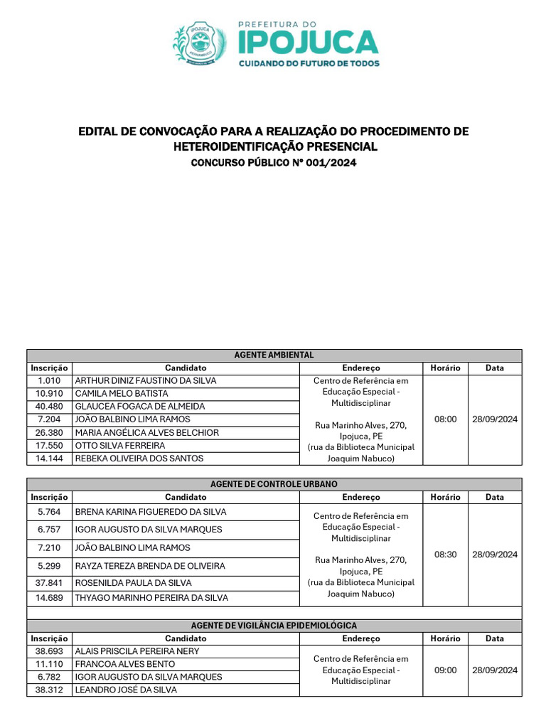 Edital de Convocacao Heteroidentificacao (2) - 2024 - 09!20!19!05!45 | PDF
