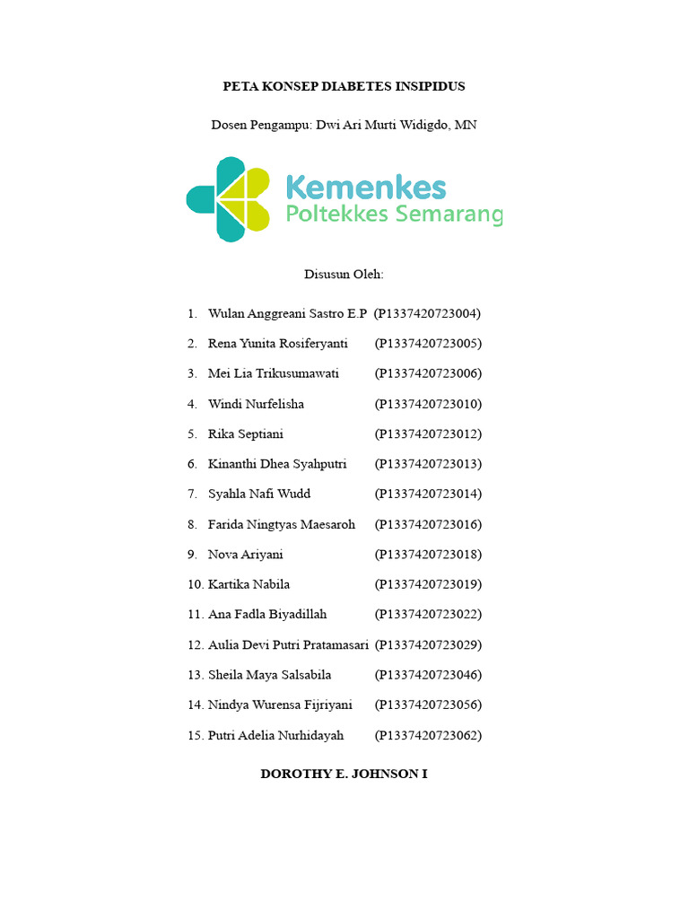 Peta Konsep Diabetes Insipidus Fiks | PDF