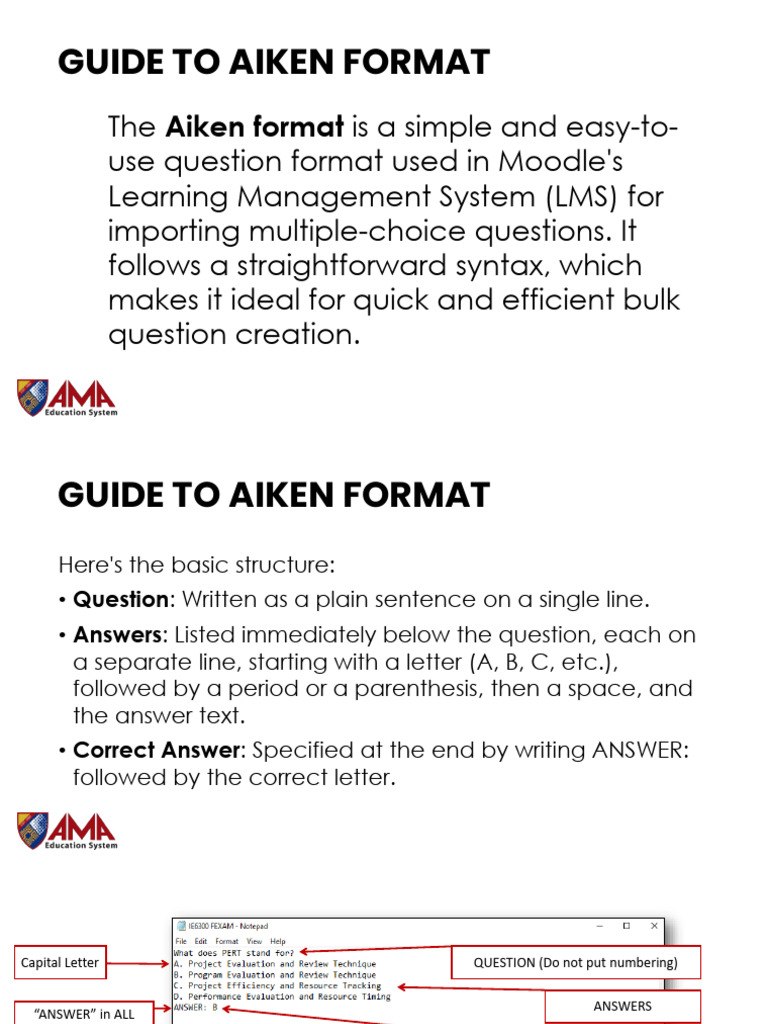 Guide To Aiken Format | PDF