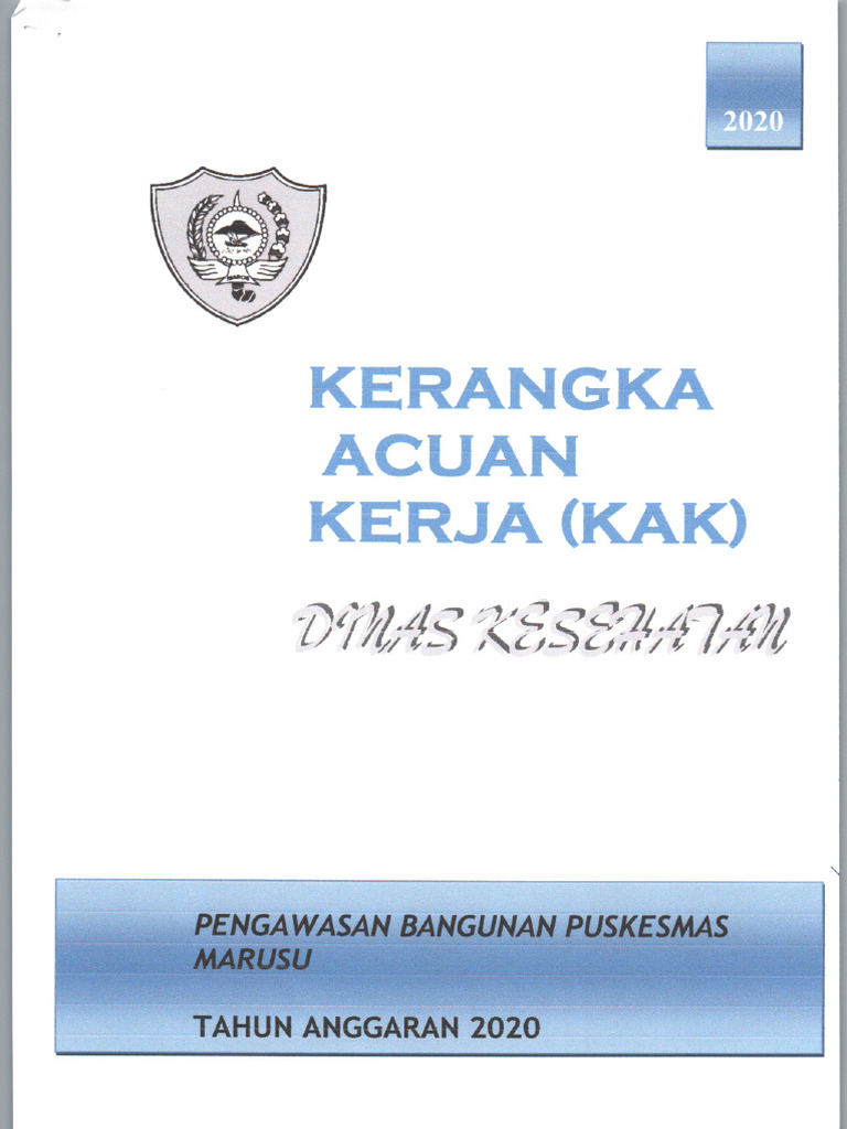 KAK Pengawasan | PDF