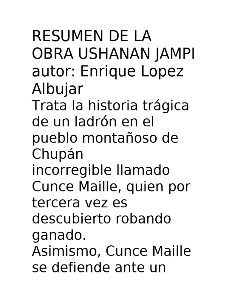 Resumen de "Ushanan Jampi" | PDF | Castigos