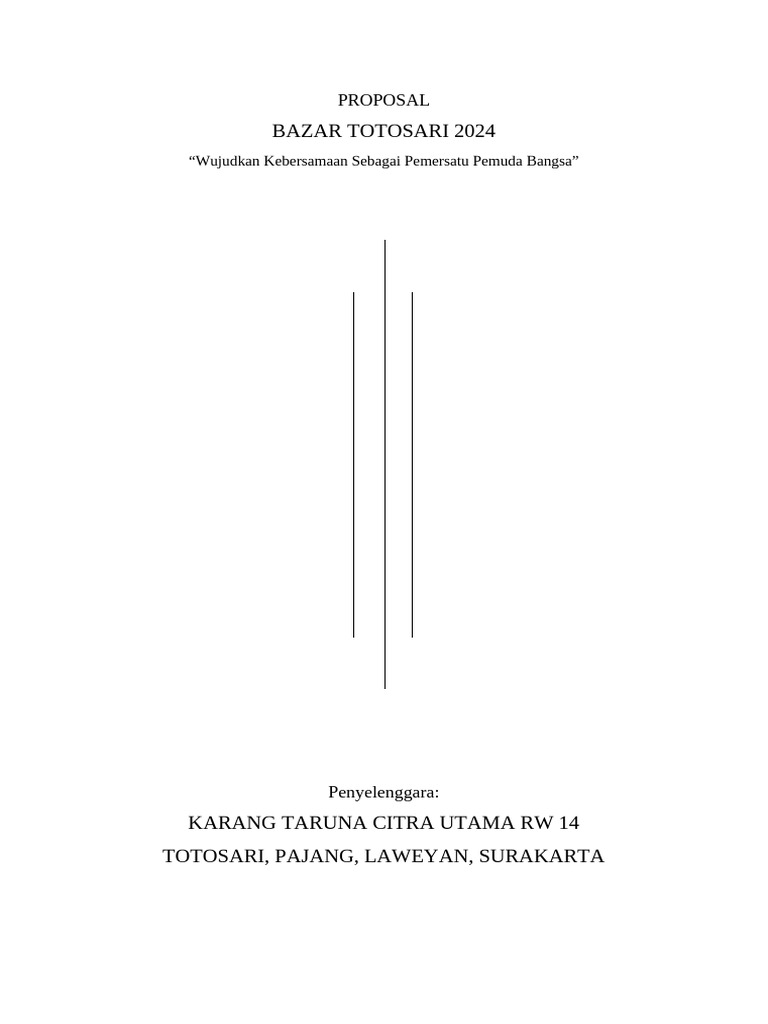 Proposal Bazar | PDF | Travel