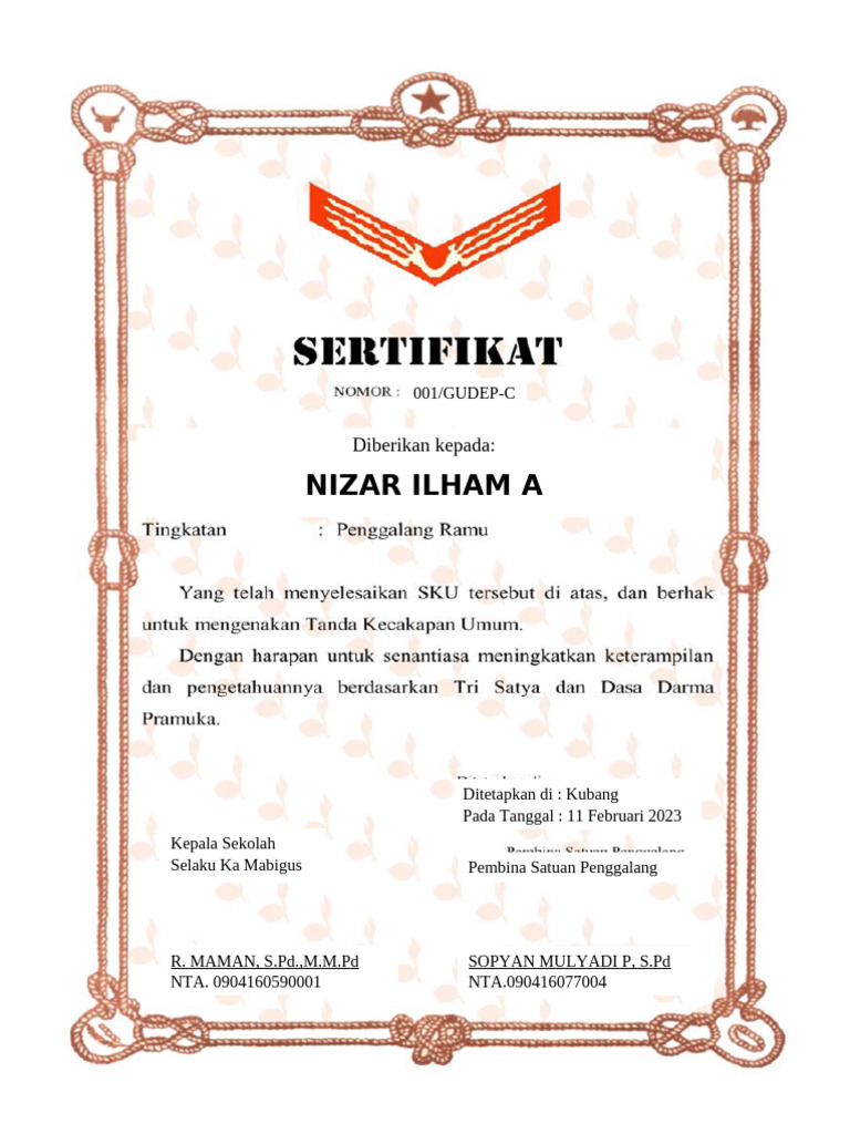 PIAGAM PENGGALANG RAMU-fix | PDF