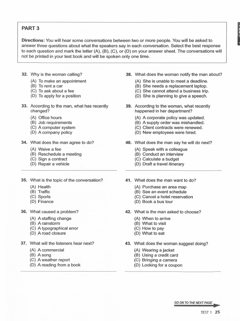 PRACTICE 16 - Part 3 - 4 - Questions | PDF