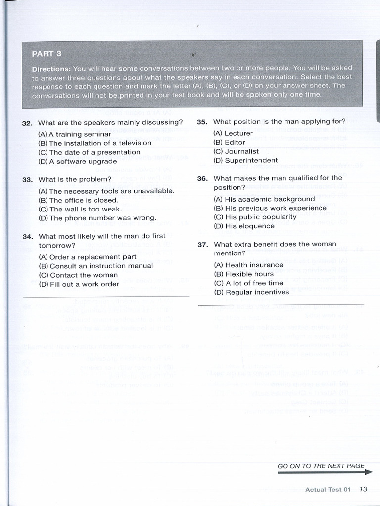 PRACTICE 02 - Part 3 - 4 - Questions | PDF