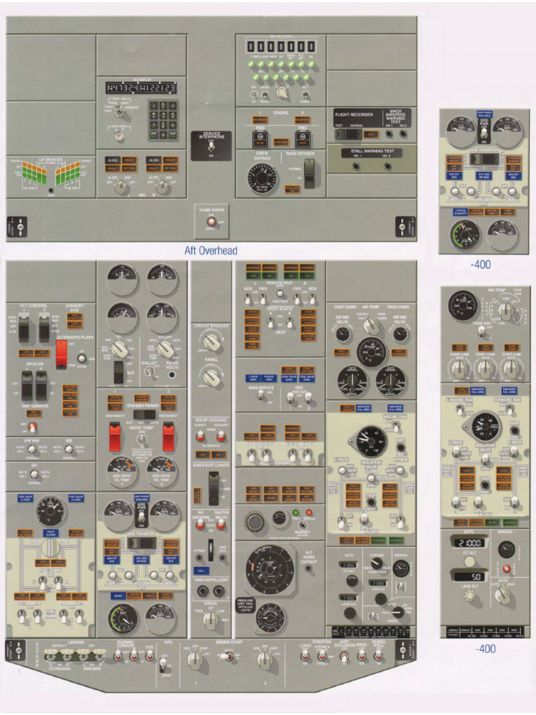 Overhead Panel - b737 CL PDF | PDF