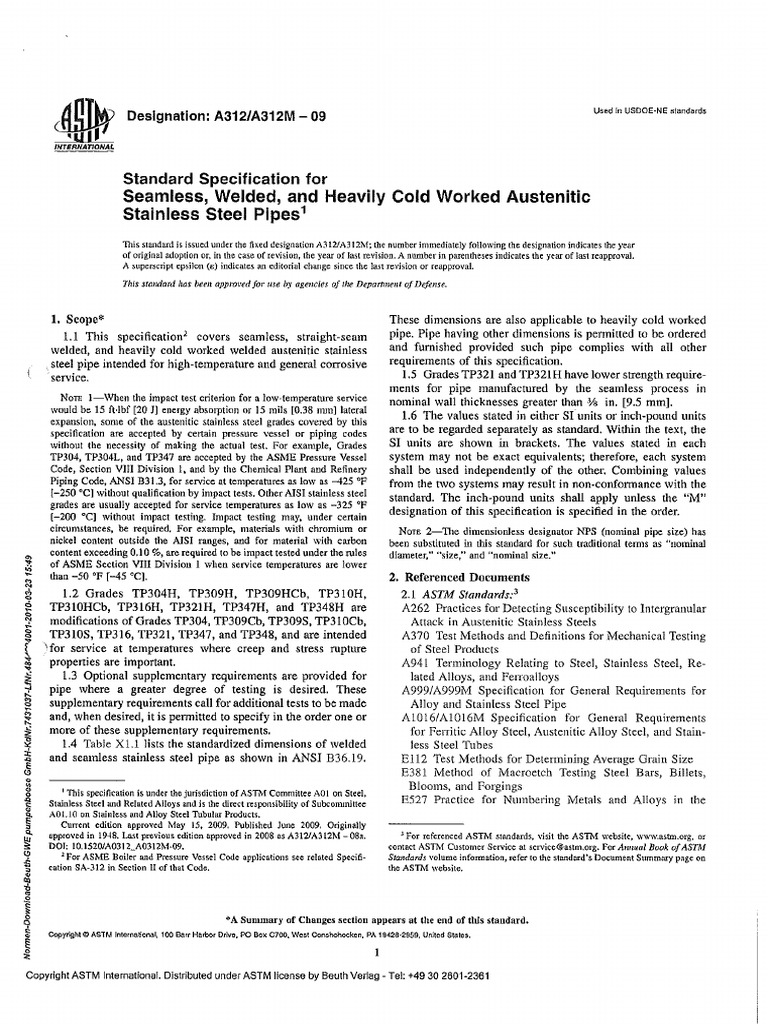 0059 Astm - 312 | PDF