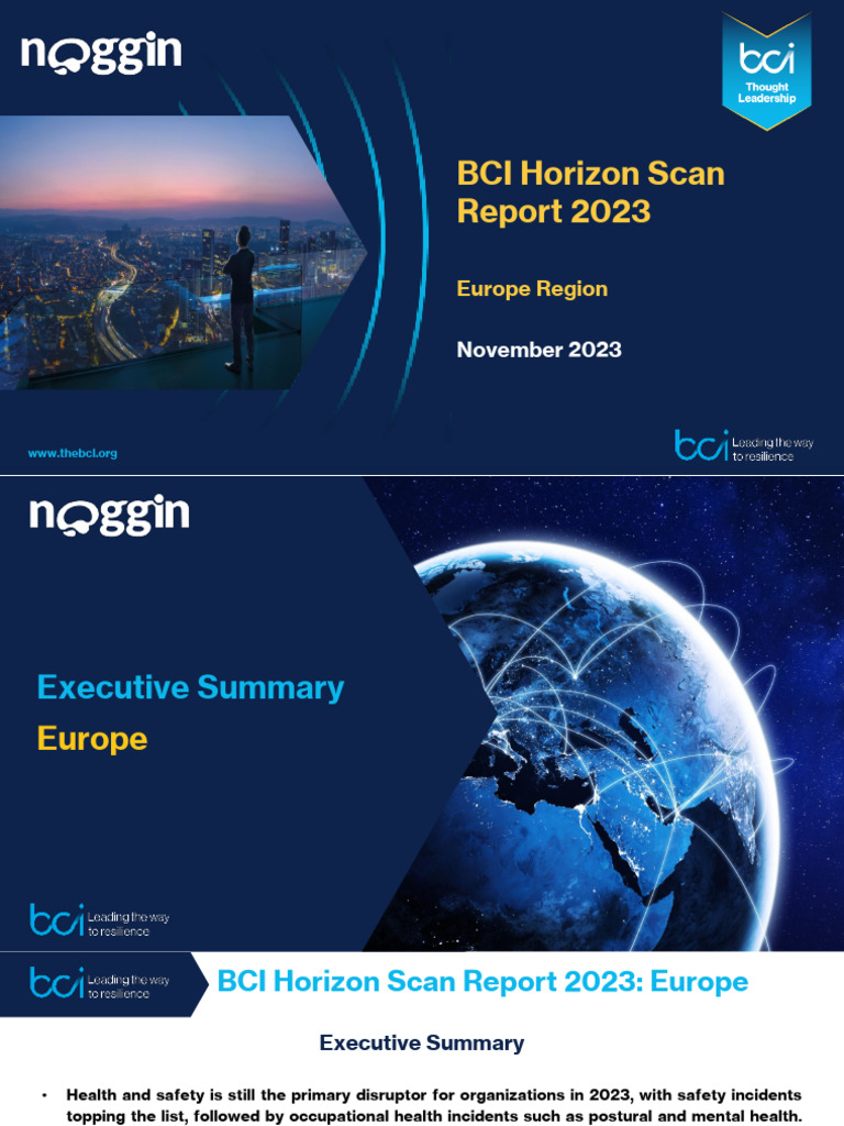 EUROPE Regional Content BCI Horizon Scan 2023 Report | PDF