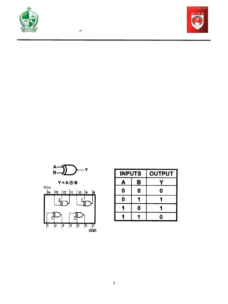 EXPERIMENT_4_THE XOR GATE | PDF