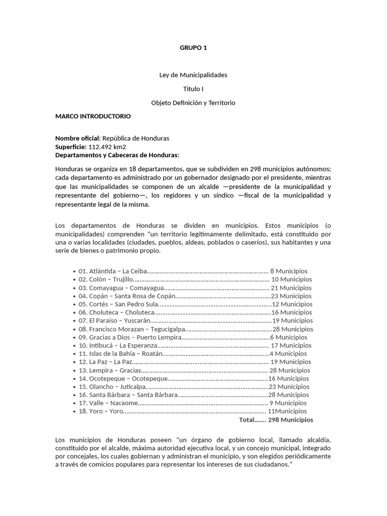 Analisis Tarea Municipalidades Tulio Rivera 202110060281 | PDF