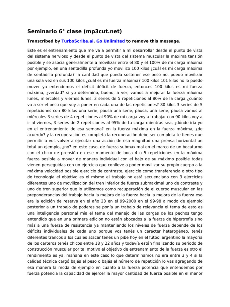 Seminario 6° clase (mp3cut.net) | PDF