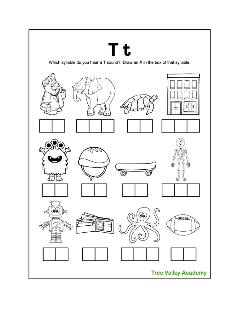 Letter T Phonemic Awareness | PDF