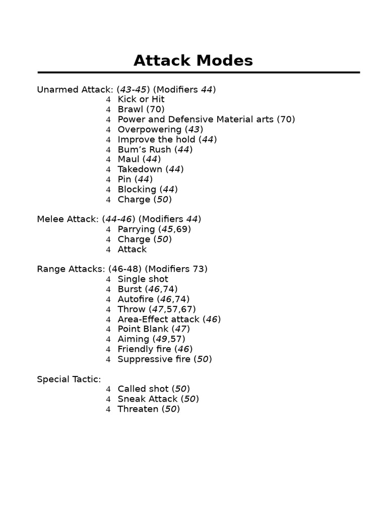 Attack Modes | PDF