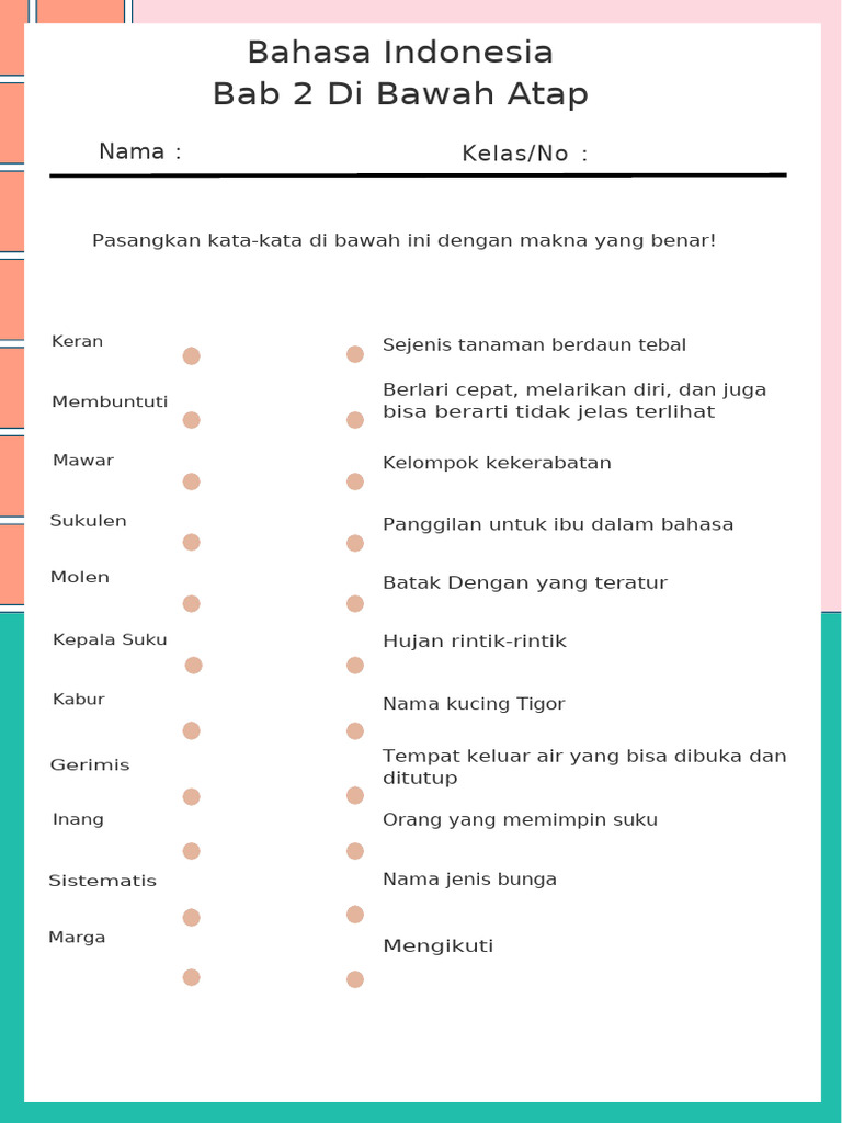 LKPD BINDO BAB 2 KELAS 4 | PDF
