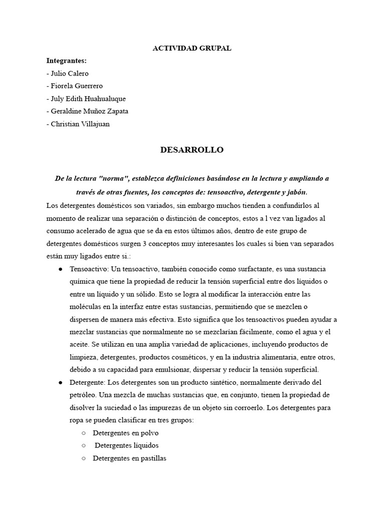 Actividad Grupal | PDF