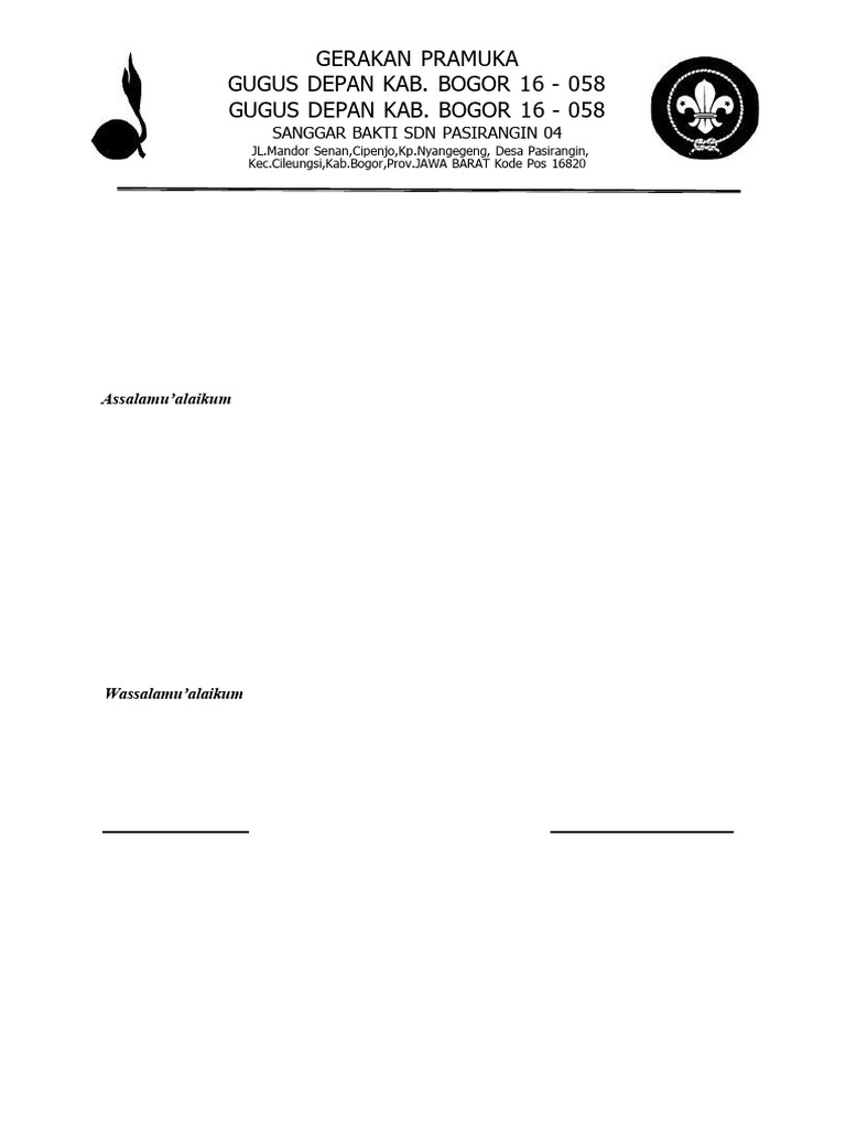 Undangan PUSDIKLATCAB | PDF