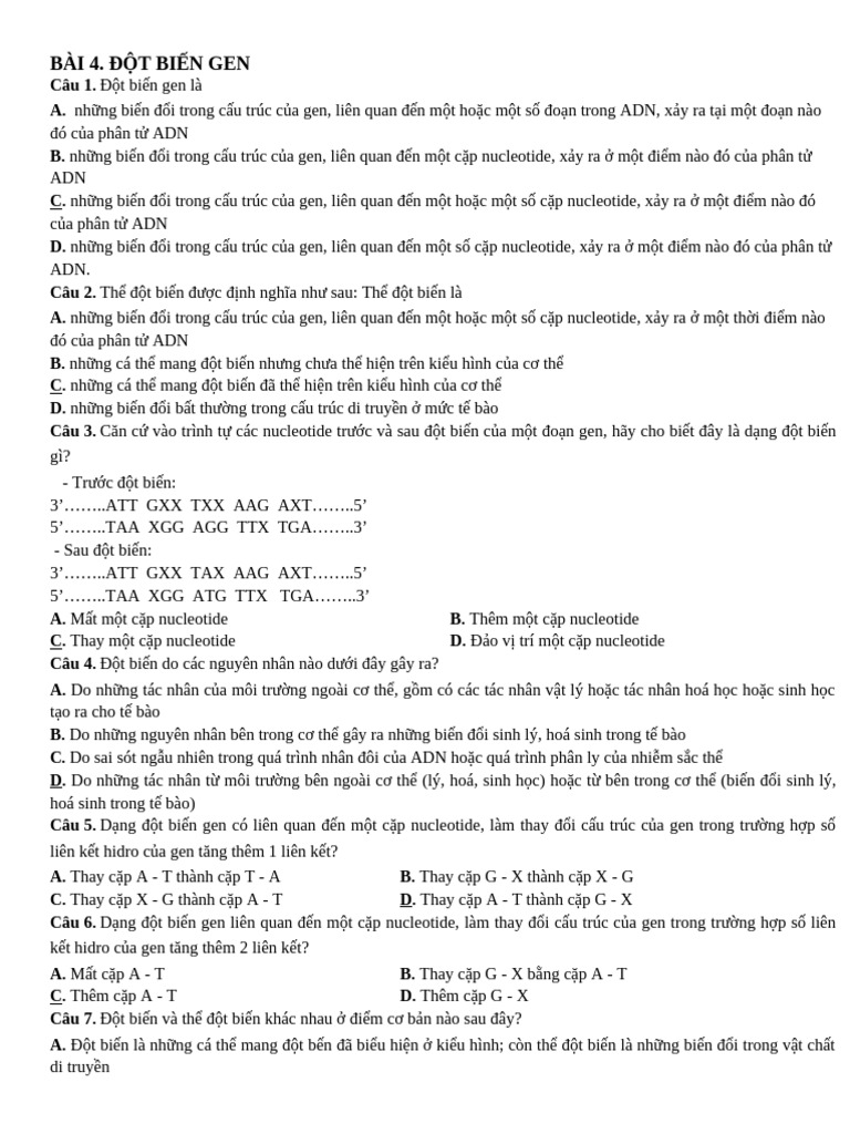 On Tap Thi Hki 12a6 | PDF