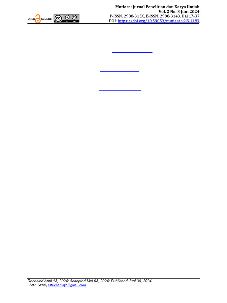 MUTIARA Vol 2 No 3 Juni 2024 Hal 17-37 | PDF