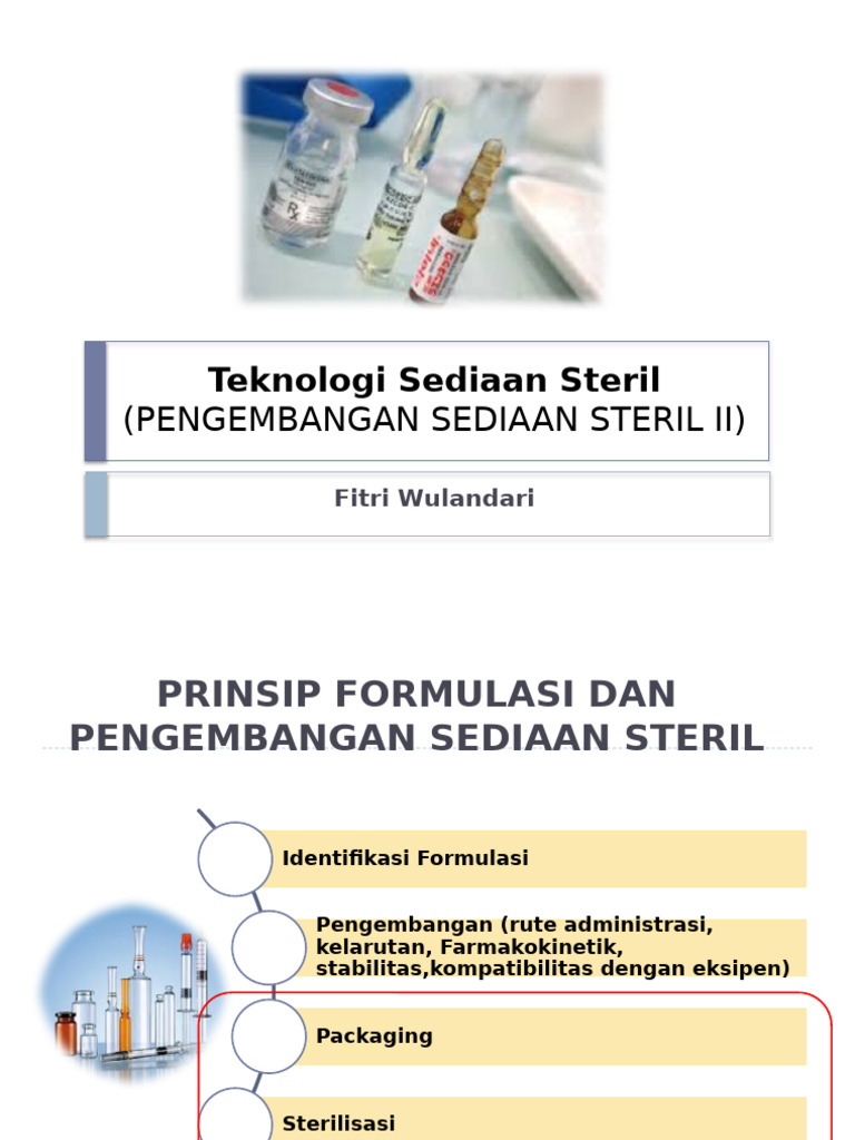 Teknologi Sediaan Steril 3 | PDF