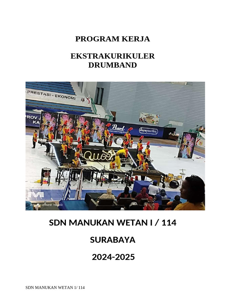 PROGRAM EKSTRA DRUMBAND MANWET 2024-25 | PDF