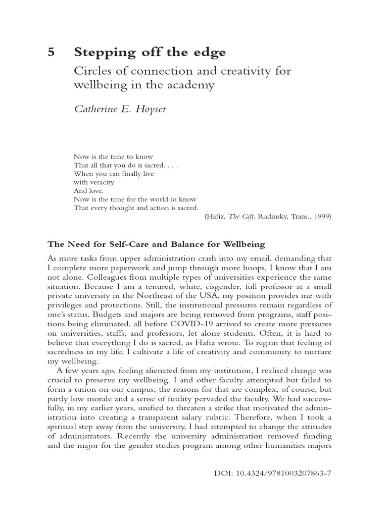 Stepping Off The Edge | PDF