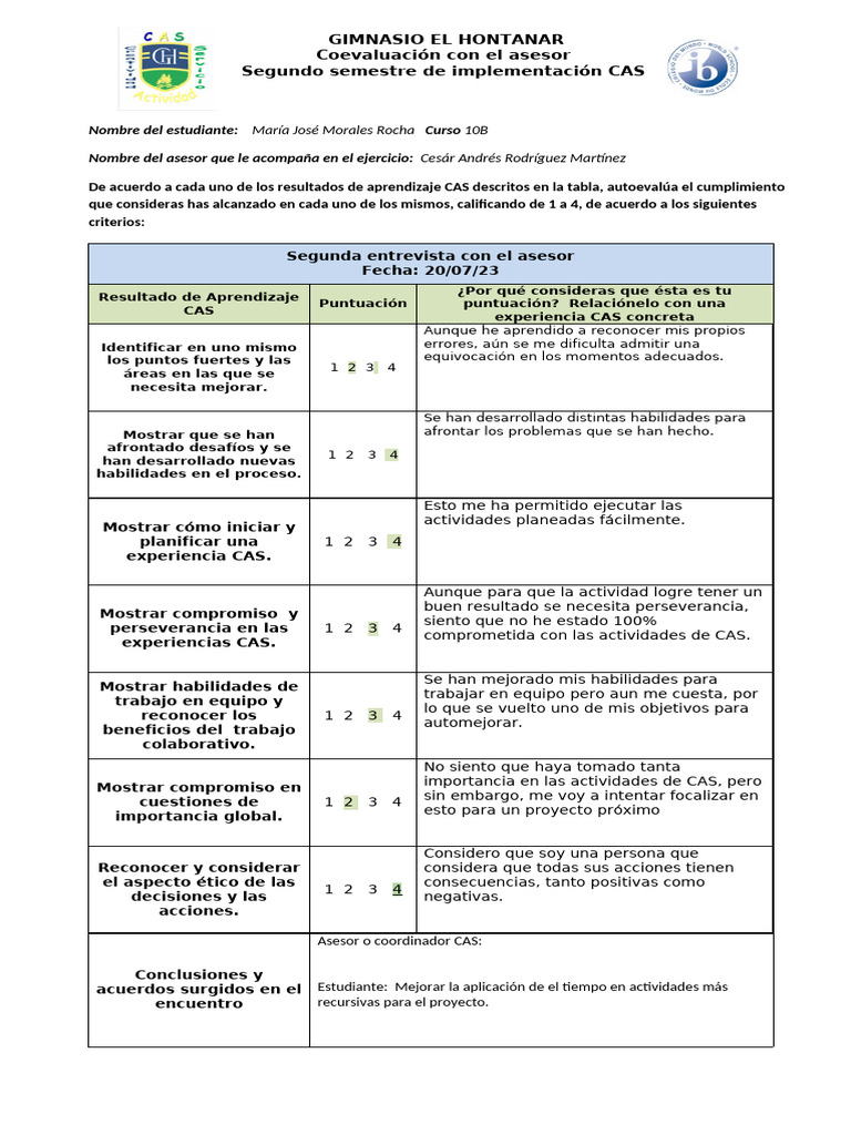 Segunda Entrevista Con El Asesor 2023 | PDF | Planificación | Negocios