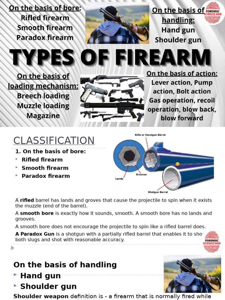 Classification of firearm | PDF