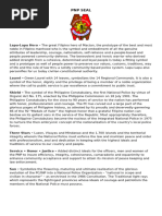 PNP Seal and Badge With Meaning | PDF