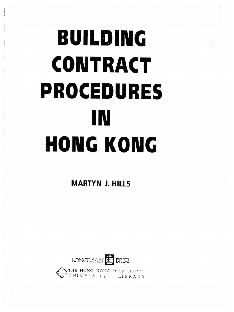 Building Contract Procedures in HK | PDF