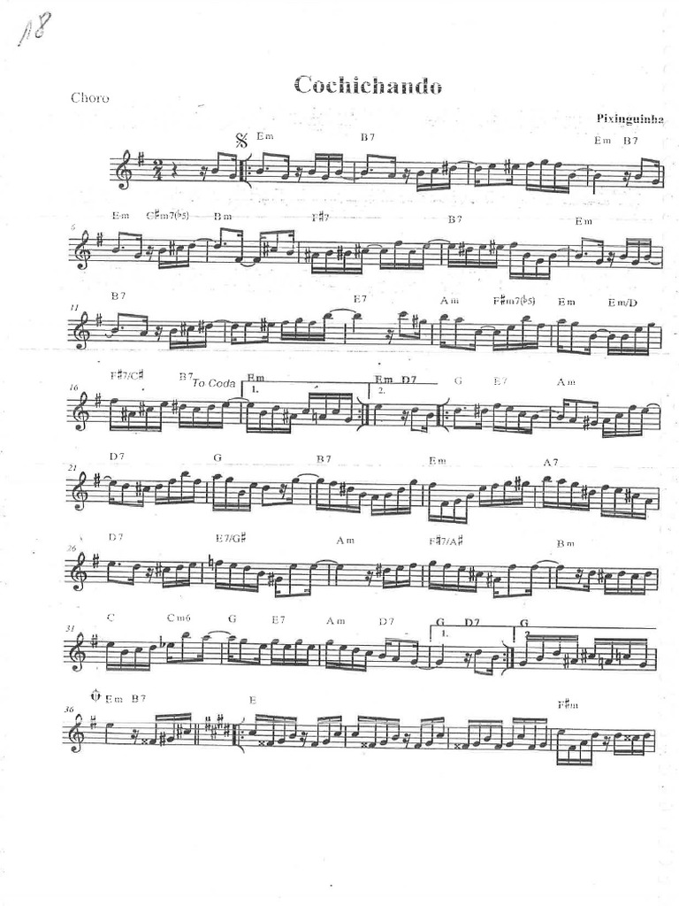 COCHICHANDO CHORO | PDF